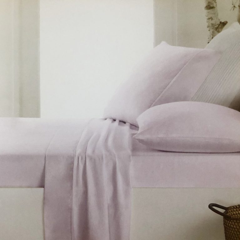 Flannelette Sheet Set - Col.Lilac - Single Size - Moran Furniture